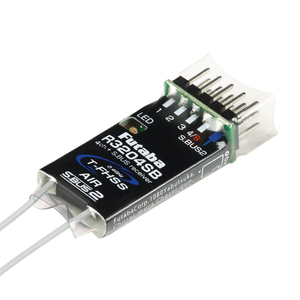 R3204SB 4-Channel (PWM) Air Receiver (18-Channel S.BUS) T-FHSS – Futaba UK