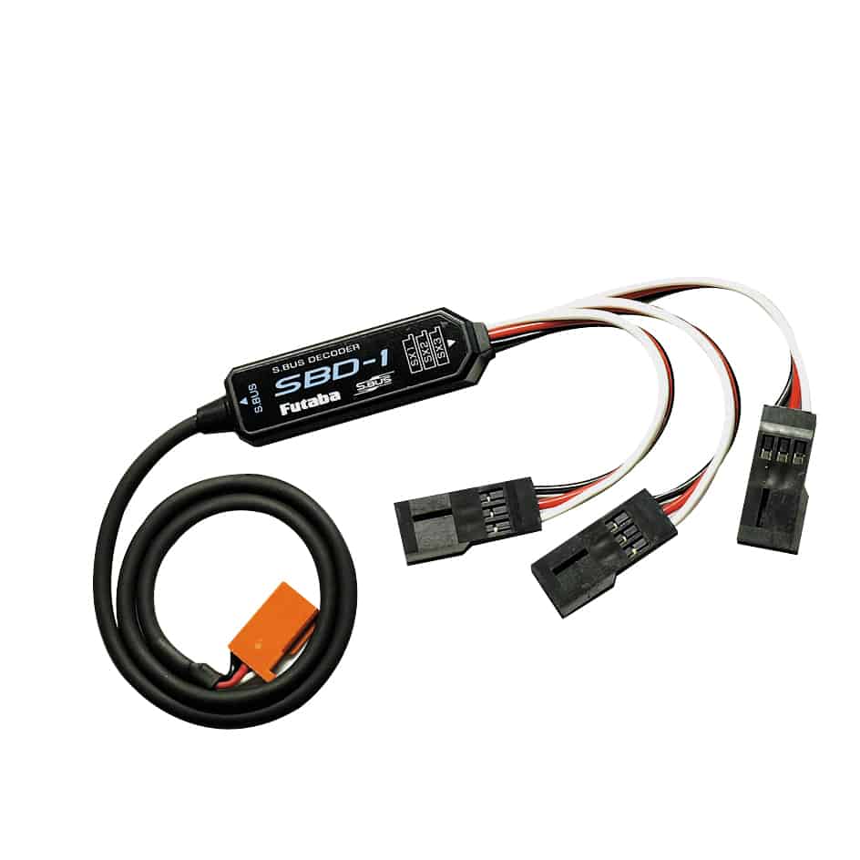 SBD-1 200mm 3-channel S.BUS Servo Decoder Lead – Futaba UK
